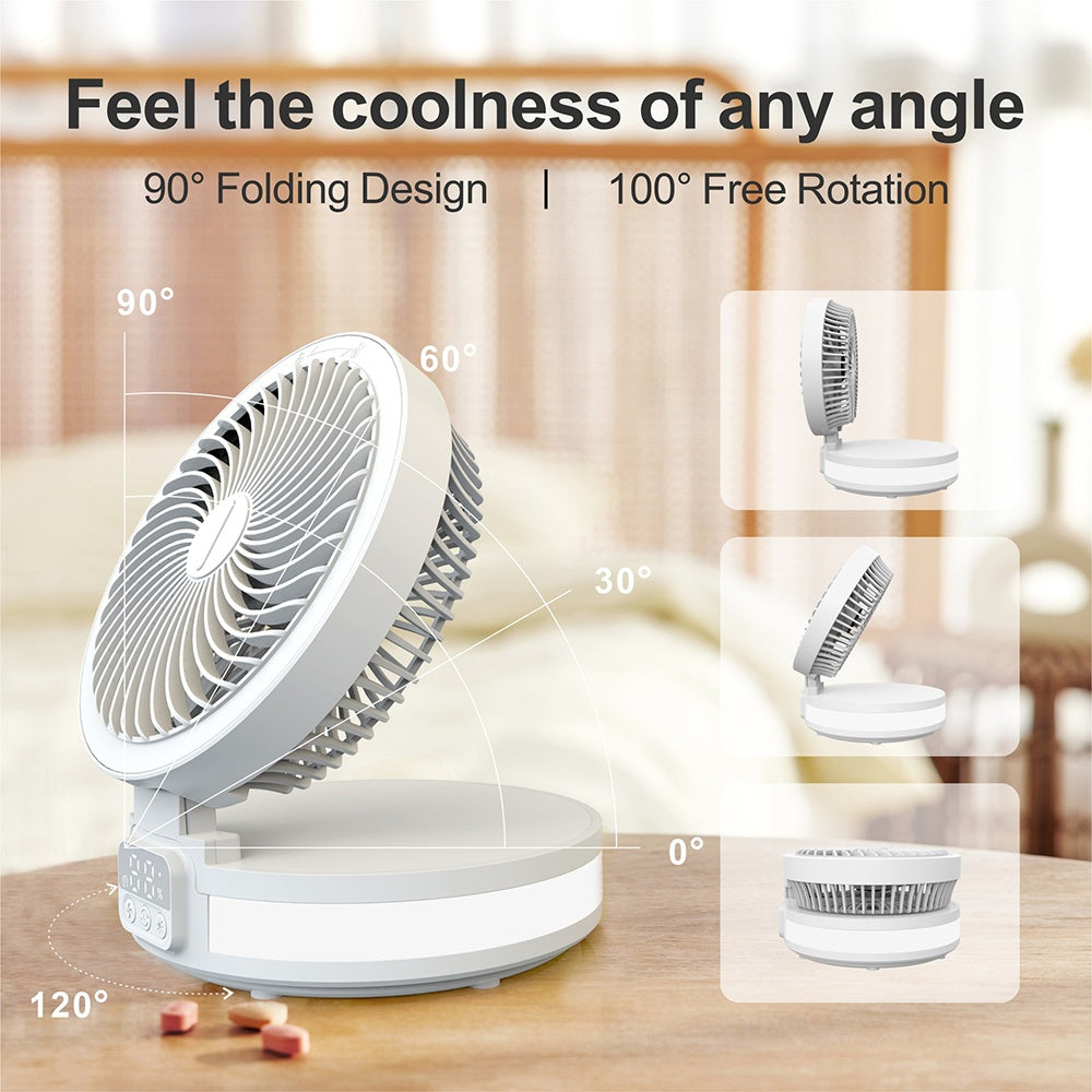 Portable Electric Desktop Fan APP Smart Remote Control Home Air Condit ...