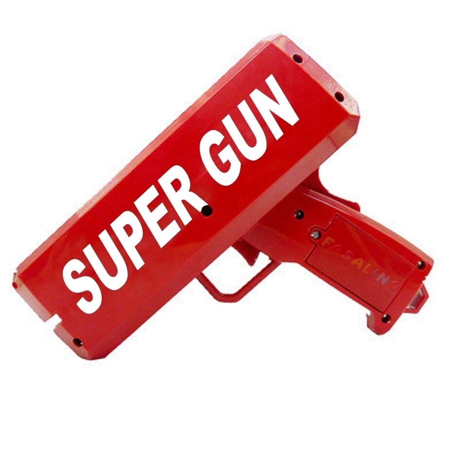 Toy Money Gun with 100 Bills Cash For Events , Parties , Birthdays ... – Ahammashop